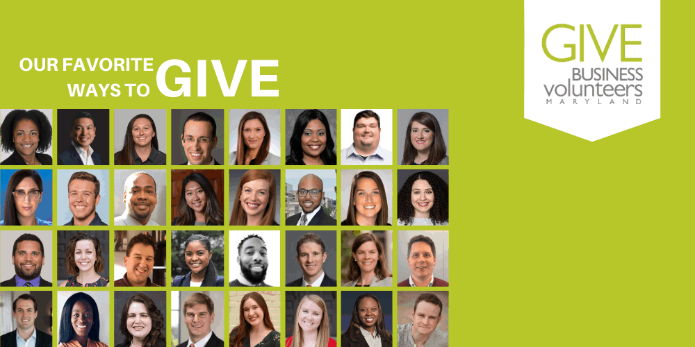 Our Favorite Ways to 'GIVE' - Business Volunteers Maryland